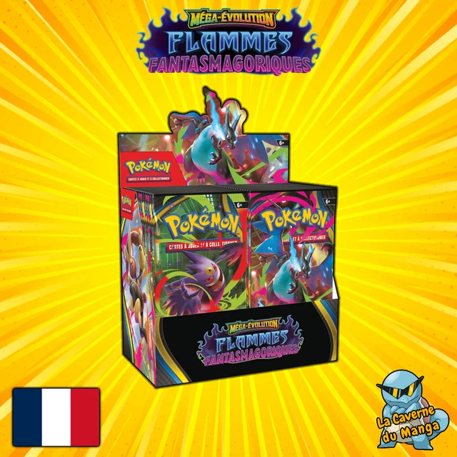 POKÉMON DISPLAY ME02 Flammes Fantasmagoriques 36 boosters scellé FR EUR ...