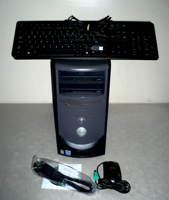 WINDOWS 98 SE Dell Dimension 2400 Desktop Tower PC P4 2.80GHz/64GB-SSD ...