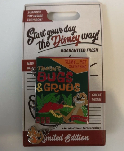 DISNEY TIMON'S BUGS & Grubs Pin The Lion King Cereal Box Limited ...