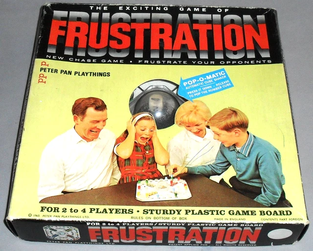 VINTAGE FRUSTRATION ORIGINAL Board Game Peter Pan Strategy 1965 ...