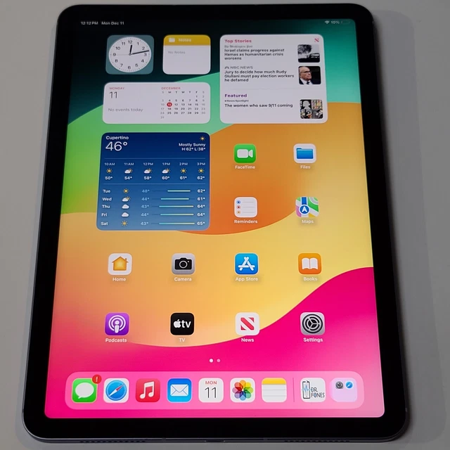 APPLE IPAD AIR 5ta Generación A2589,64 GB, Wi-Fi + 5G, 10,9", púrpura ...
