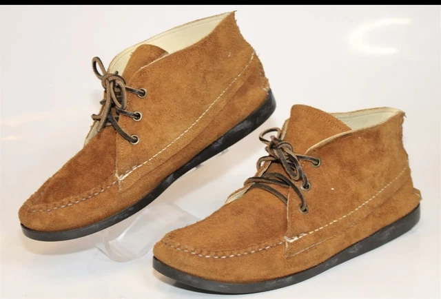QUODDY KENNEBEC CHUKKA Boots _ USM 9, EU 42 _ Men Suede Leather _ Hand ...
