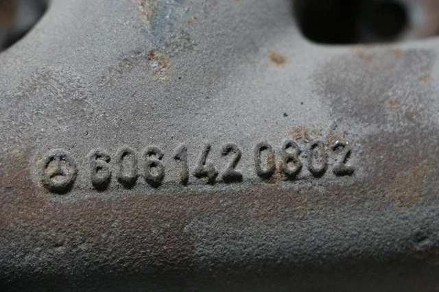 ORIGINAL MERCEDES BENZ OM606 W210 3.Zylinder Exhaust Manifold ...