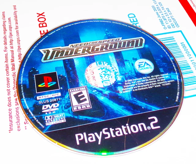 NEED FOR SPEED Underground PS2 DISC ONLY Playstation 2 No Manual No ...
