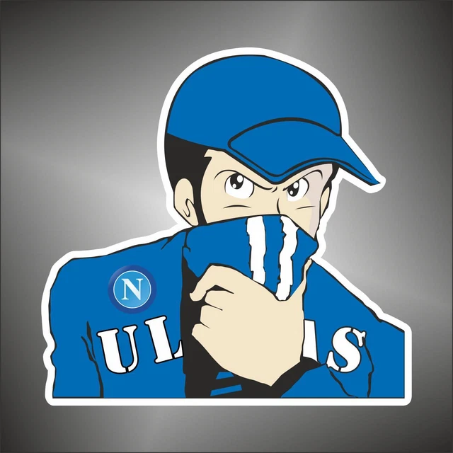 ADESIVO CALCIO FOOTBALL LUPIN ULTRAS NAPOLI sticker aufkleber pegatina ...