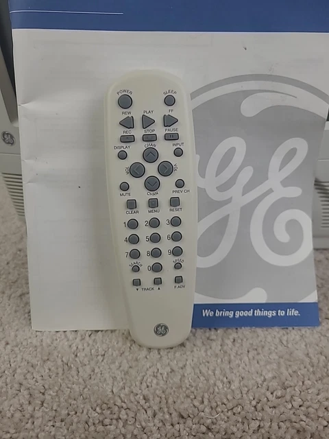 GE CRT 13& TV Spacemaker 13TVR70 Retro Gaming W/Remote & Manual Tested ...