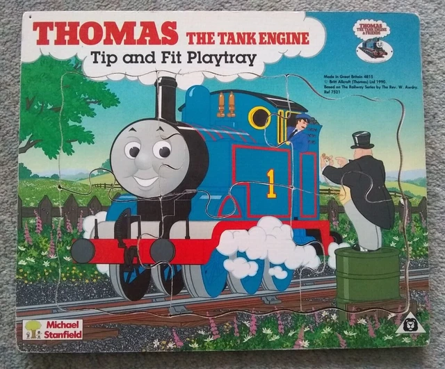 VINTAGE THOMAS THE Tank Engine Tip & Fit Playtray - Michael Stanfield ...