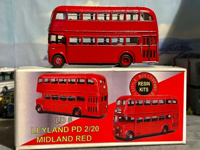 KIT BUS BUILT Lbc Models Leyland Pd 2/20 Midland Red Bmmo Resin Bus ...