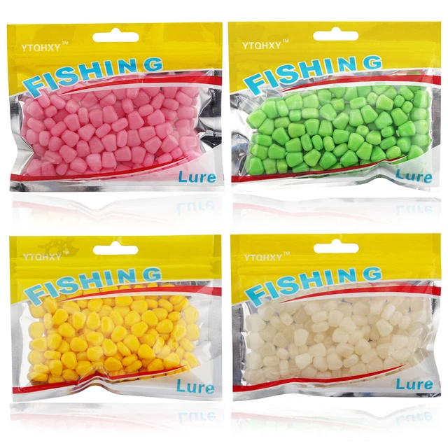 100PCS CORN FLOATING Lures Simulation Fake Corn Soft Baits Fishing ...
