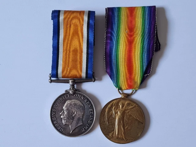 WW1 BRITISH WAR & Victory Medals - Harry WISEMAN - Kings Royal Rifle ...