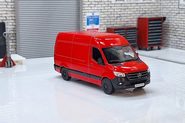MERCEDES SPRINTER VAN Red 1:48 Scale £12.99 - PicClick UK