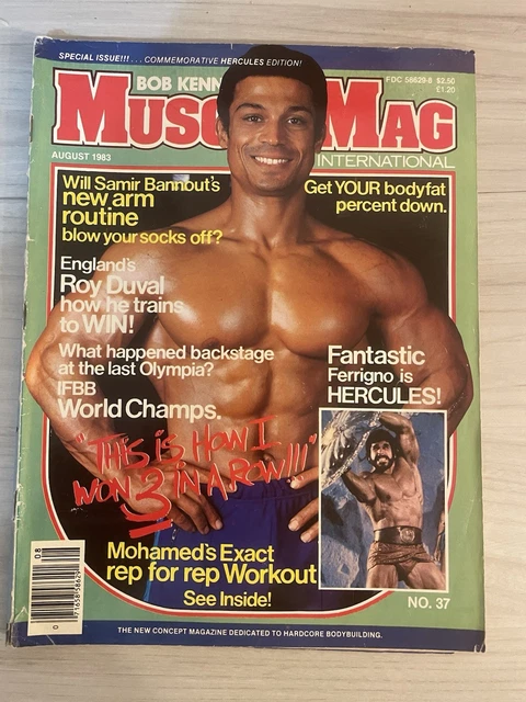 MUSCLEMAG INTERNATIONAL MAGAZINE August 1983 ( Box C ) £6.44 - PicClick UK