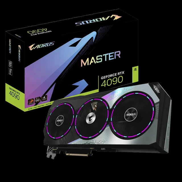 GIGABYTE AORUS GEFORCE RTX 4090 MASTER 24G GPU CUDA core 16384 2550 MHz ...
