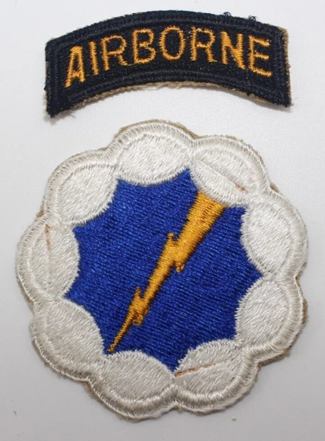 ORIGINAL WW2 9TH GHOST / PHANTOM AIRBORNE DIVISION US ARMY PATCH Cut ...