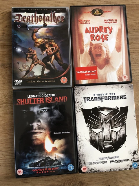 DVD LOT - Deathstalker, Shutter Island, Transformers 1-3, Audrey Rose ...