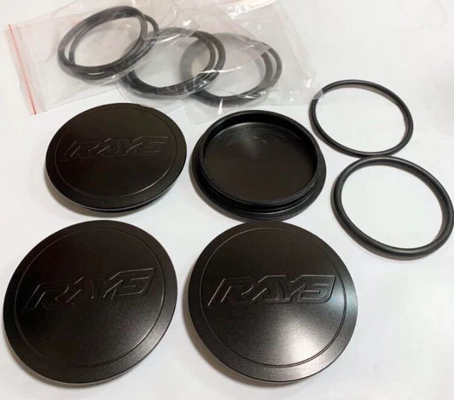 RAYS CENTER CAP TE37 CE28 Black Aluminum RAYS Forged Aluminum Wheel SSR ...