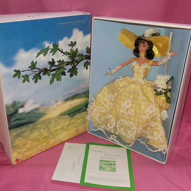 SUMMER SPLENDOR BARBIE Doll Enchanted Seasons Collection Doll 1996 $39. ...