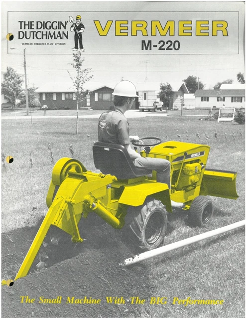 4 X VERMEER "Diggin Dutchman" Tractor Trencher Brochure Bundle £7.99 ...