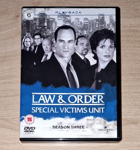 LAW & ORDER: SPECIAL VICTIMS UNIT - The Complete Season 3 (DVD, 6-Disc ...