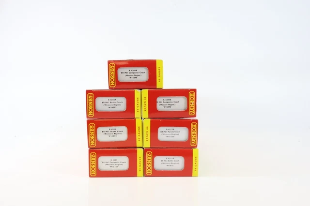 HORNBY OO GAUGE Chocolate & Cream Coaches x7 (05) £0.99 - PicClick UK