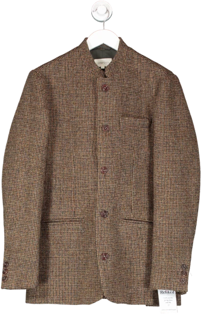 SIRPLUS BROWN HARRIS Tweed Nehru Jacket UK 38" CHEST £186.25 - PicClick UK