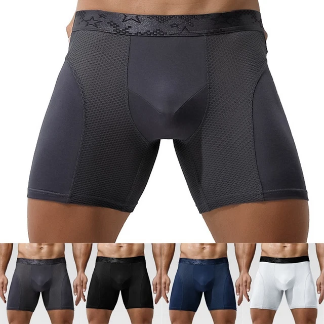 HOMMES MODAL BOXER Slip Short Jambe Longue Sport Sous Renflement Bikini ...
