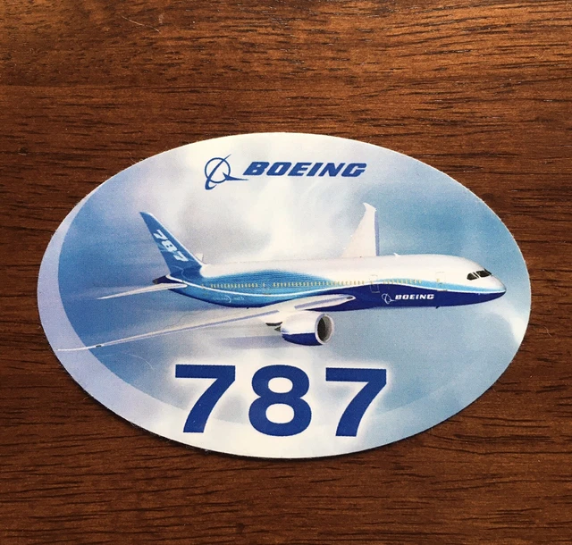 VINTAGE BOEING 787 Dreamliner Commercial Airplane Aircraft Sticker £11. ...