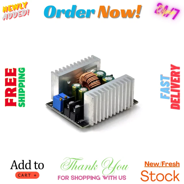 300W 20A DC-DC Buck Converter Step Down Module Constant Current LED ...