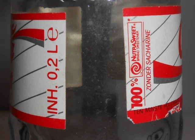 VINTAGE VERY RARE Early 80's Dutch COCA COLA Light Coke Light Bottle £ ...