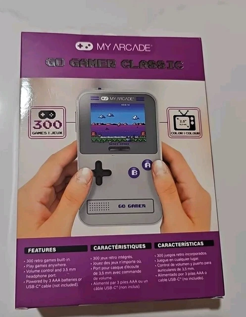 MY ARCADE GO Gamer Classic 300 Retro Games Portable Gaming System (B14 ...