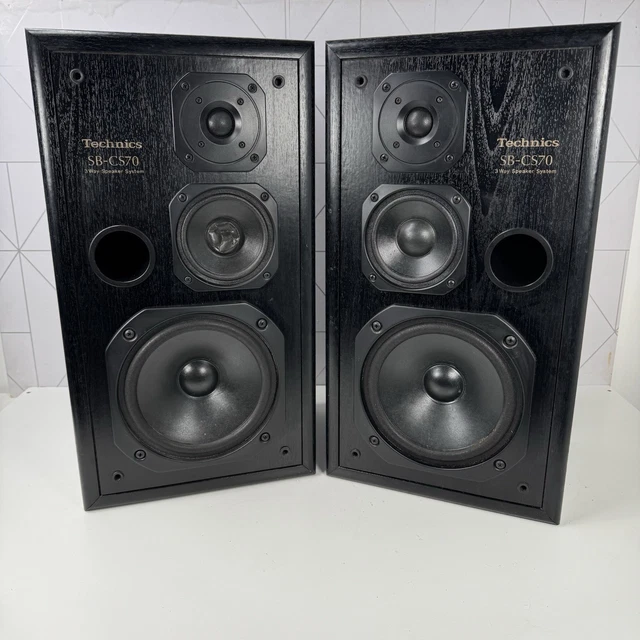 TECHNICS SB-CS70 3 Way Speaker System Pair £104.72 - PicClick UK