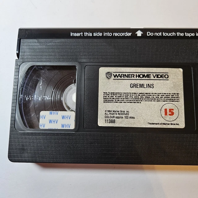 GREMLINS VHS VIDEO Warner Home Video 1985 Correct Big Box Tested £34.99 ...