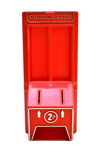 PETER PAN VINTAGE 2p CADBURYS CHOCOLATE VENDING MACHINE MONEY BOX £24. ...