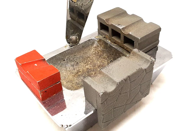 RARE ANTIQUE ASHTRAY Advertising Cazzuola Trowel Masonic Agglo Building ...