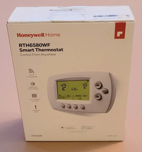 THERMOSTAT PROGRAMMABLE HONEYWELL Home Wi-Fi 7 jours (RTH6580WF) EUR 46 ... THERMOSTAT PROGRAMMABLE HONEYWELL Home Wi-Fi 7 jours (RTH6580WF) EUR 46 ...
