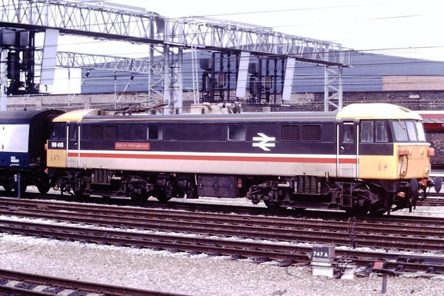 1980S BRITISH RAIL BR Diesel Electric Loco 86 415 Railway Slide Ref 129 ...