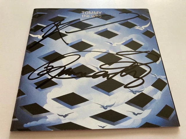 CD TOMMY TOMMY signé Roger Daltrey Pete Townshend d'occasion EUR 727,99 ...