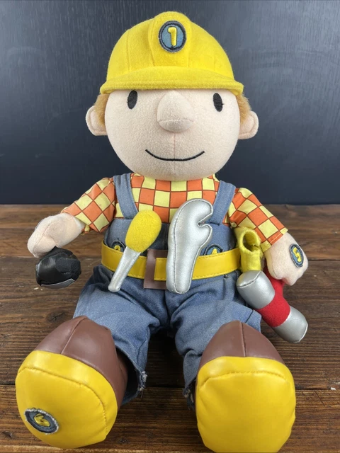 VINTAGE BOB THE Builder Talking Plush Soft Toy 2000 Sounds 12” Working ...