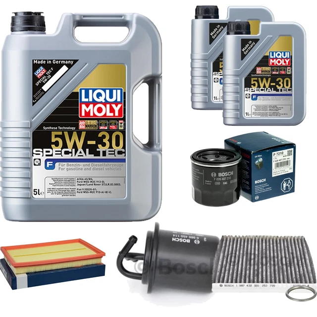 BOSCH INSPECTION SET 7L Liqui Moly Spécial Tec F 5W-30 pour Subaru Outback 2.5 EUR 166,89 ...