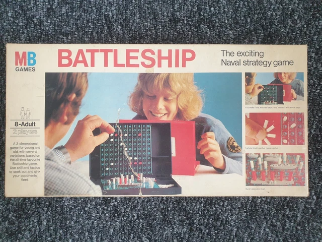 VINTAGE MB GAMES Battleship Naval Strategy Game 1975 Retro Board Game ...