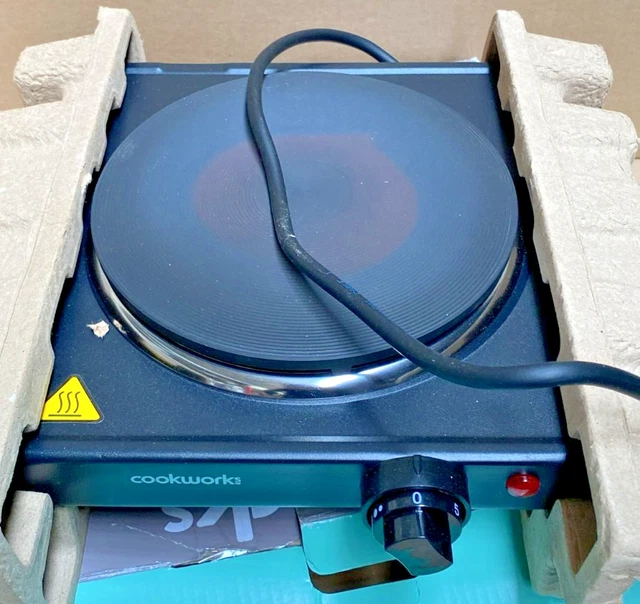 COOKWORKS 1500W TABLE Top Single Hotplate Hob £5.00 - PicClick UK