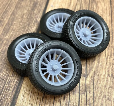 1/24 SCALE: 17-INCH “Western Cyclone 2” Wheels/tires for Model Car ...