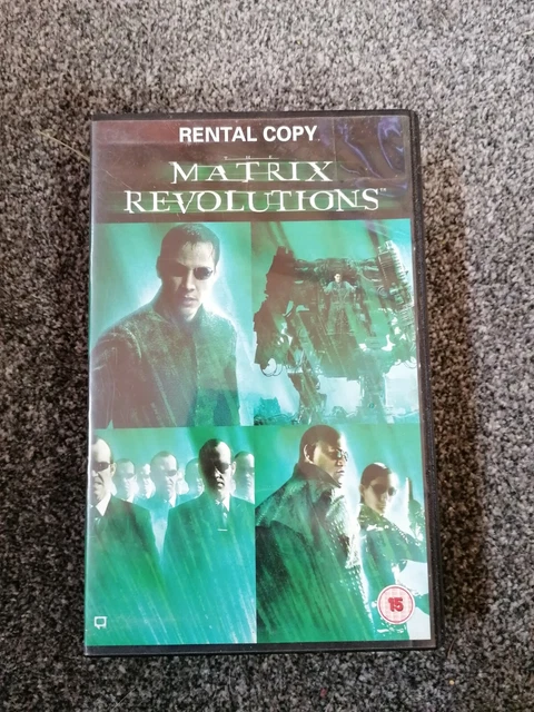 MATRIX REVOLUTIONS (VHS, 2004) ex rental big box. Blue vhs super rare £ ...