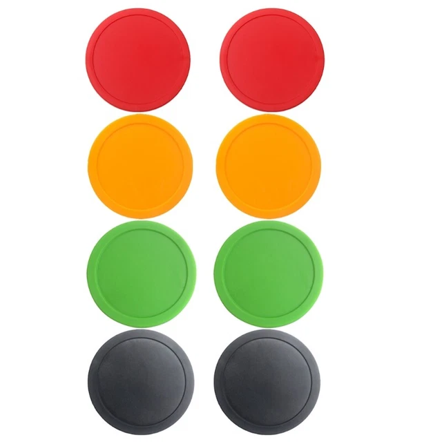 HOME AIR HOCKEY Round Replacement Pucks for Game Tables Equipment 8 ...