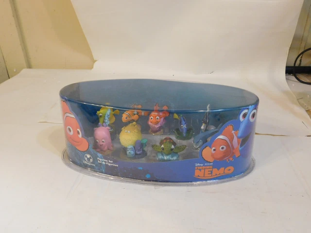 DISNEY STORE PIXAR Finding Nemo Figurine Set of 9 New RARE $49.99 ...