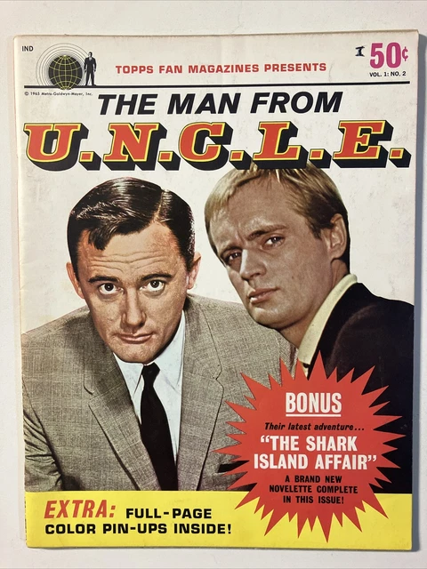 ORIGINAL 1965 THE Man from U.N.C.L.E Vol. 1 No 2 Topps Fan Magazine Presents VF £14.95 - PicClick UK