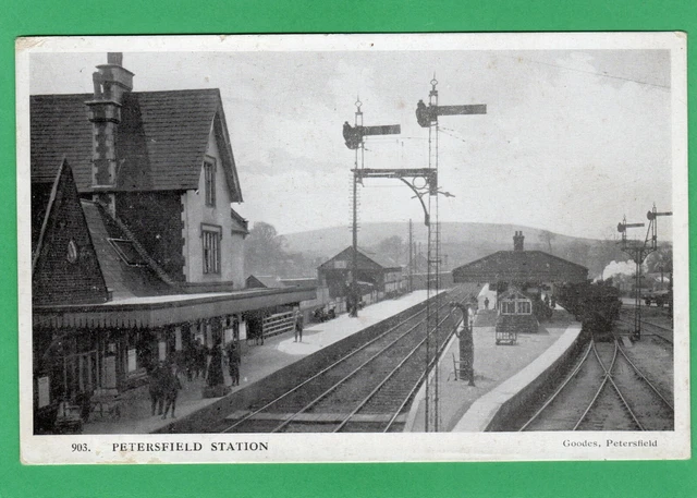 PETERSFIELD RAILWAY STATION pc unused Goodes AD384 £12.50 - PicClick UK