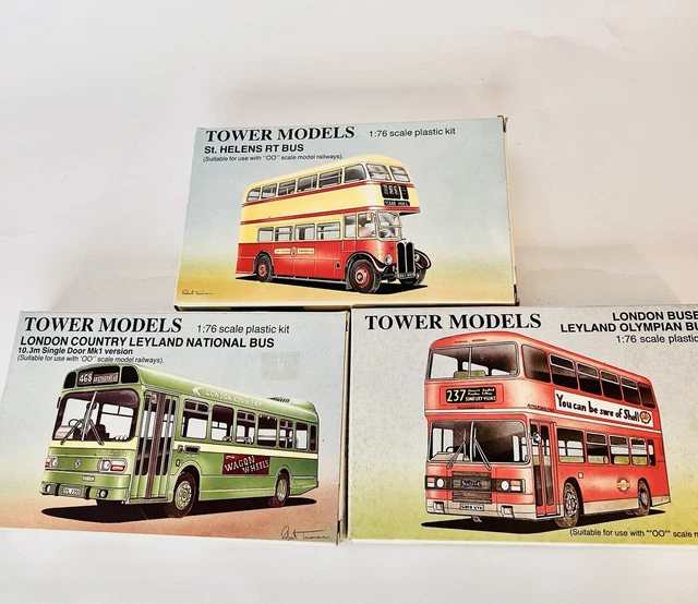 TOWER MODELS BUS Model Kits St Helens,leyland Olympian,leyland National ...