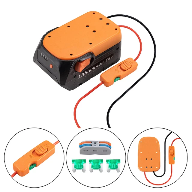 POWER WHEELS RIDGID/AEG 18V Battery Conversion Kit for DIY Use RC Car ...