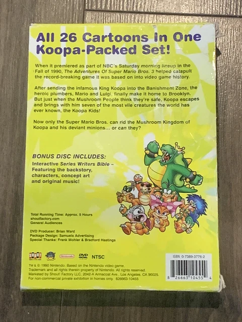 THE ADVENTURES OF Super Mario Bros. 3 - The Complete Series DVD ...